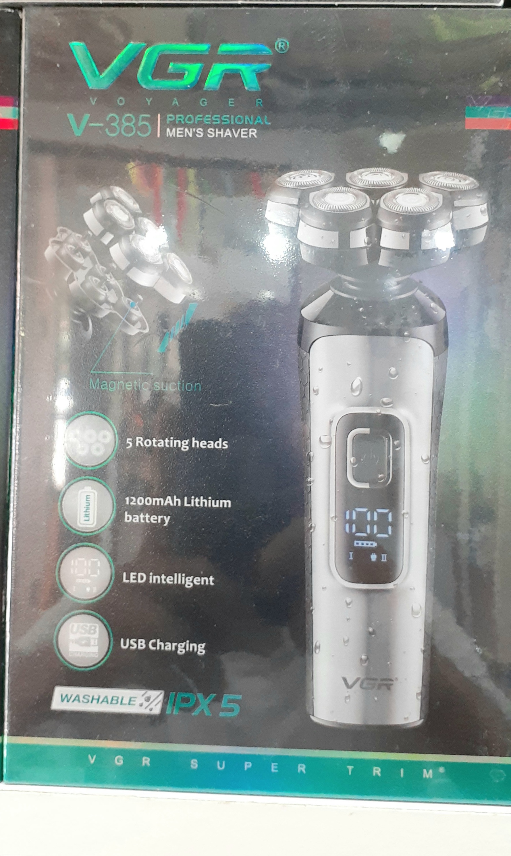 ماشین اصلاح 5 تیغ وی جی ار مدل vgr v-385 اصلی | به علت نوسان بودن قیمت قبل از ثبت سفارش لطفا واتساپ